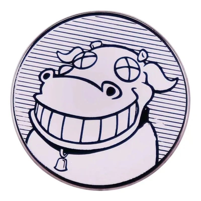 Dead Milkman Cow Enamel Pin – Indie Vinyl Den