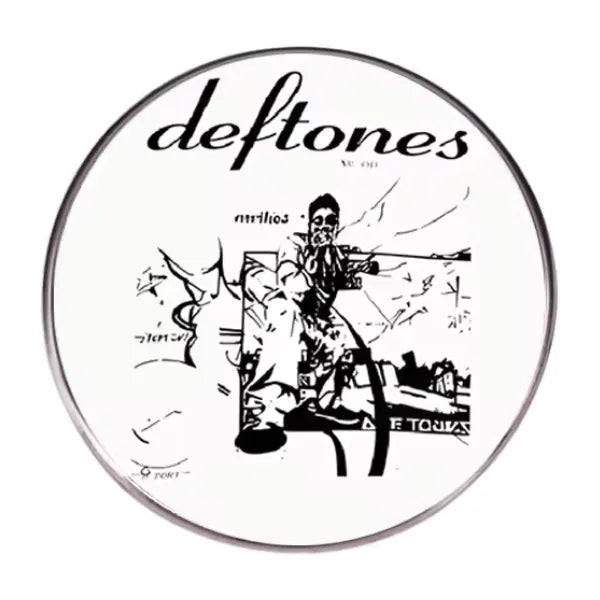 Deftones Rarities Round - Enamel Pin – Indie Vinyl Den