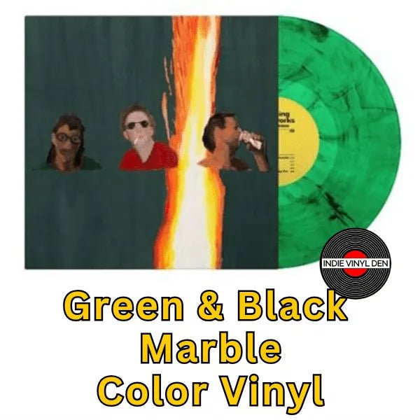 MJ Lenderman - Manning Fireworks - Green and Black Marble Vinyl Record ...