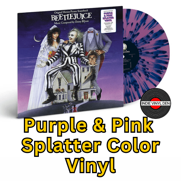 Beetlejuice - Limited Edition Purple & Pink Splatter Vinyl Record ...