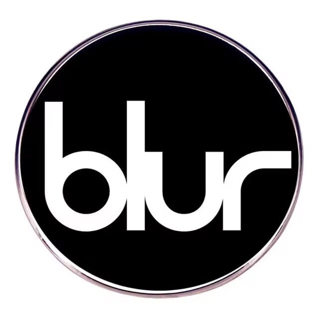 Blur Logo Round- Enamel Pin – Indie Vinyl Den
