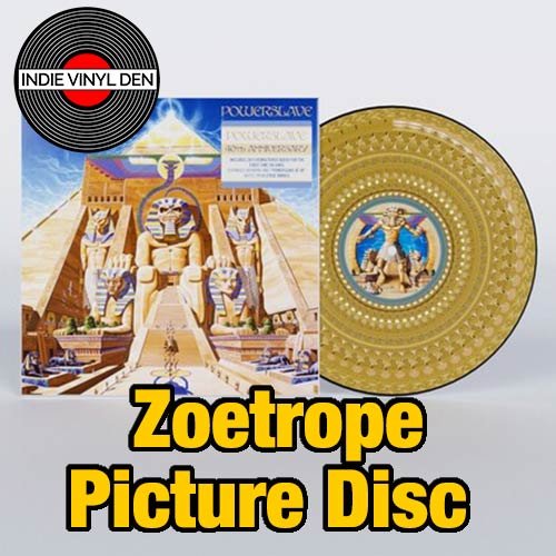 Iron Maiden - Powerslave - Disco de vinilo con imágenes de Zoetrope – Indie Vinyl Den