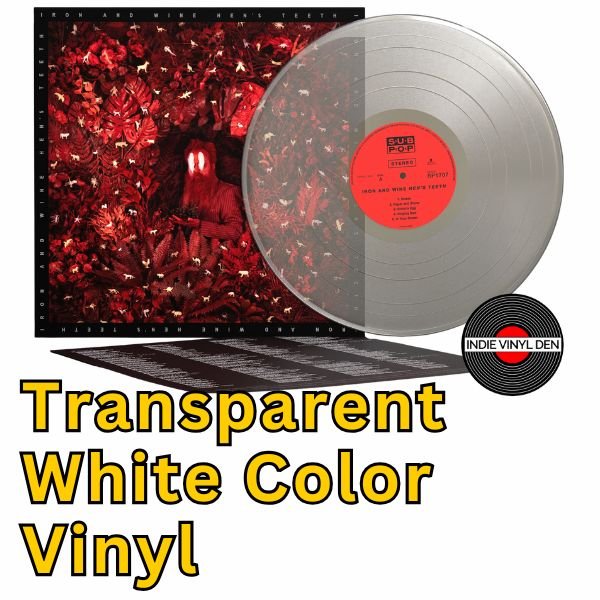 IRON & WINE - HEN'S TEETH - Transparent White Color Vinyl Record ...