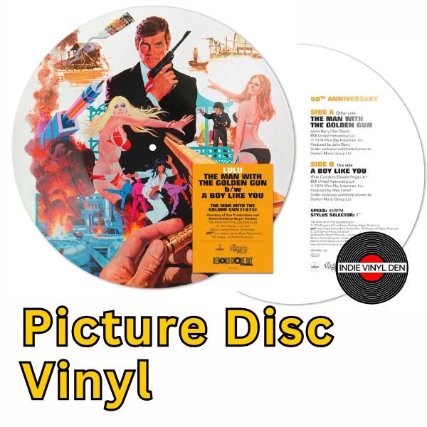 James Bond The Man With The Golden Gun Picture Disc Vinyl Record ...