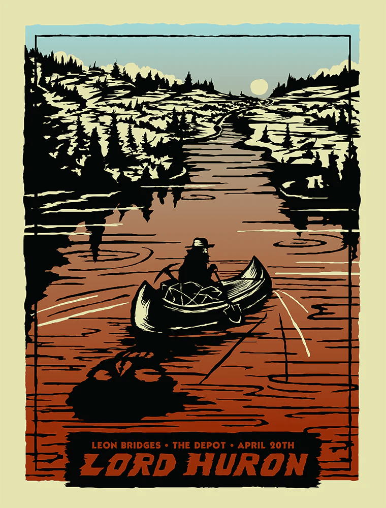 LORD HURON - 2015 Gig Poster – Indie Vinyl Den