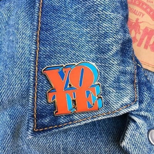 VOTE Enamel Pin – Indie Vinyl Den